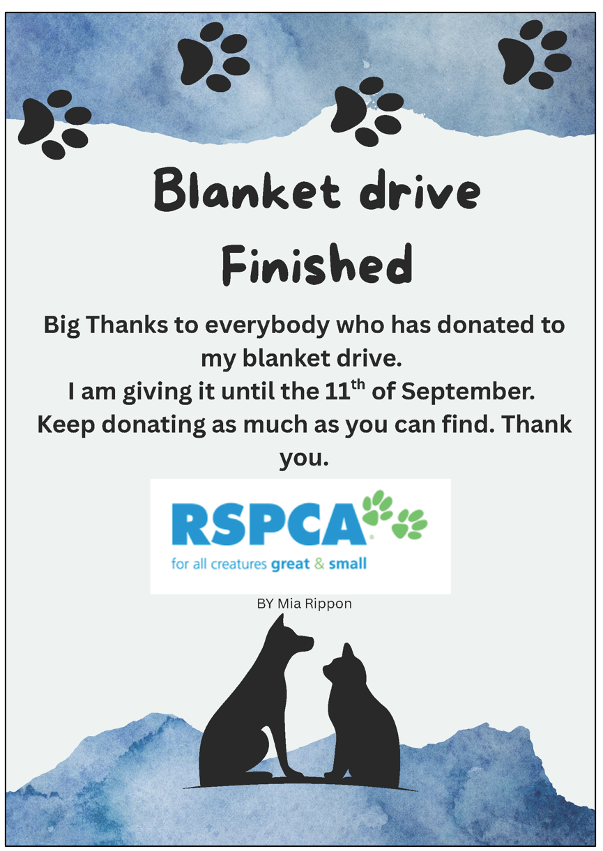 Blanket Drive for RSPCA