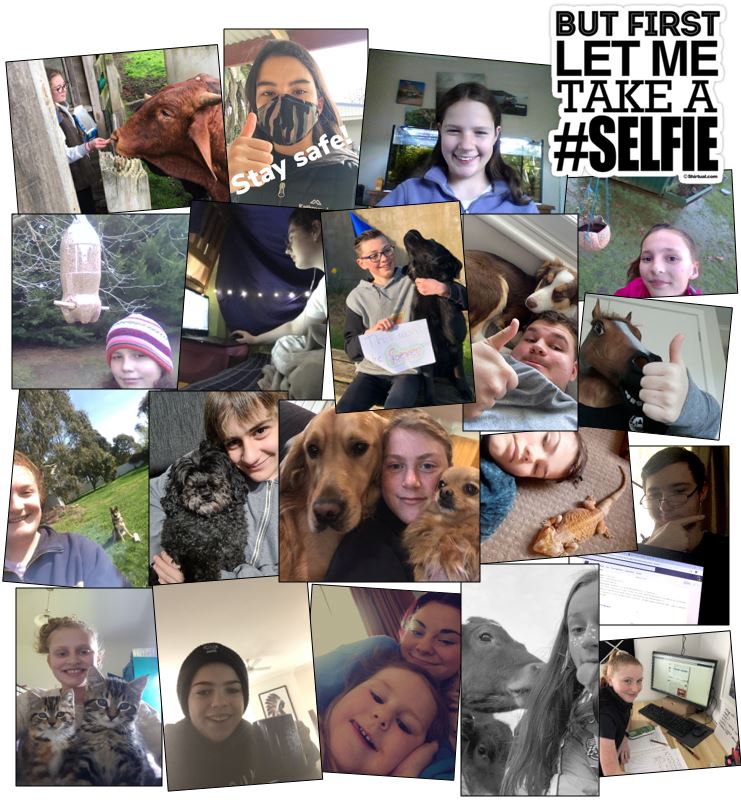 But first, let me take a selfie!
