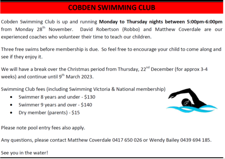Cobden Swimming Club