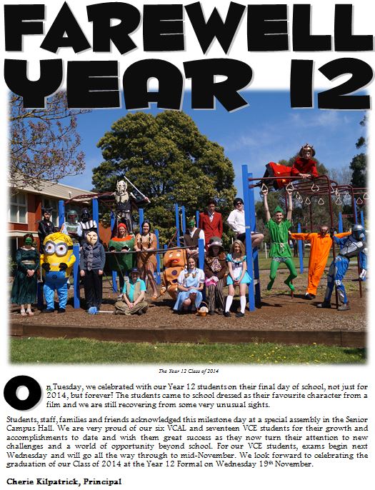 Farewell Year 12