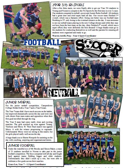 Football, Netball, Soccer