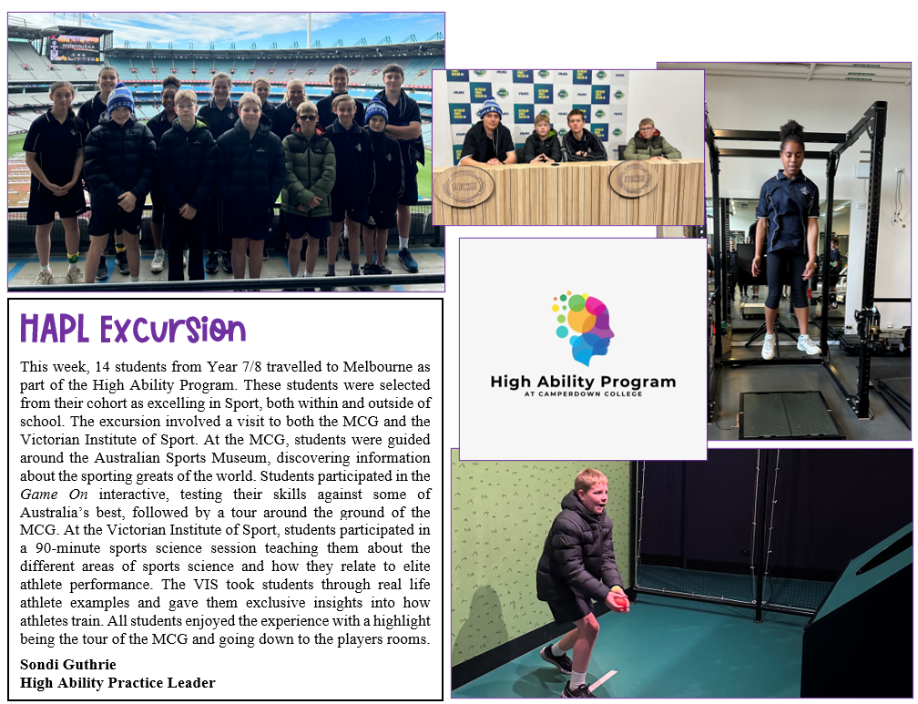 HAPL Melbourne Excursion