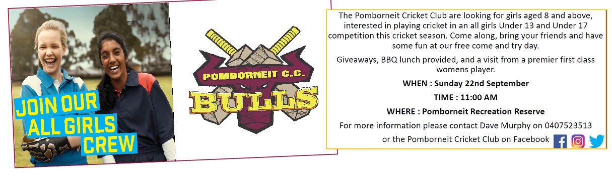 Pomborneit Girls Cricket