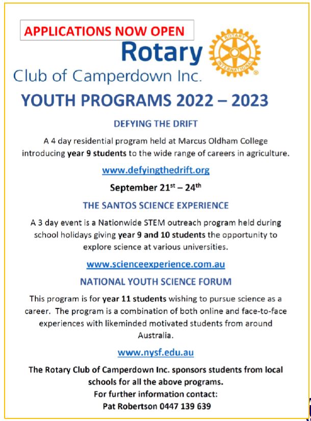 Rotary Youth Programs