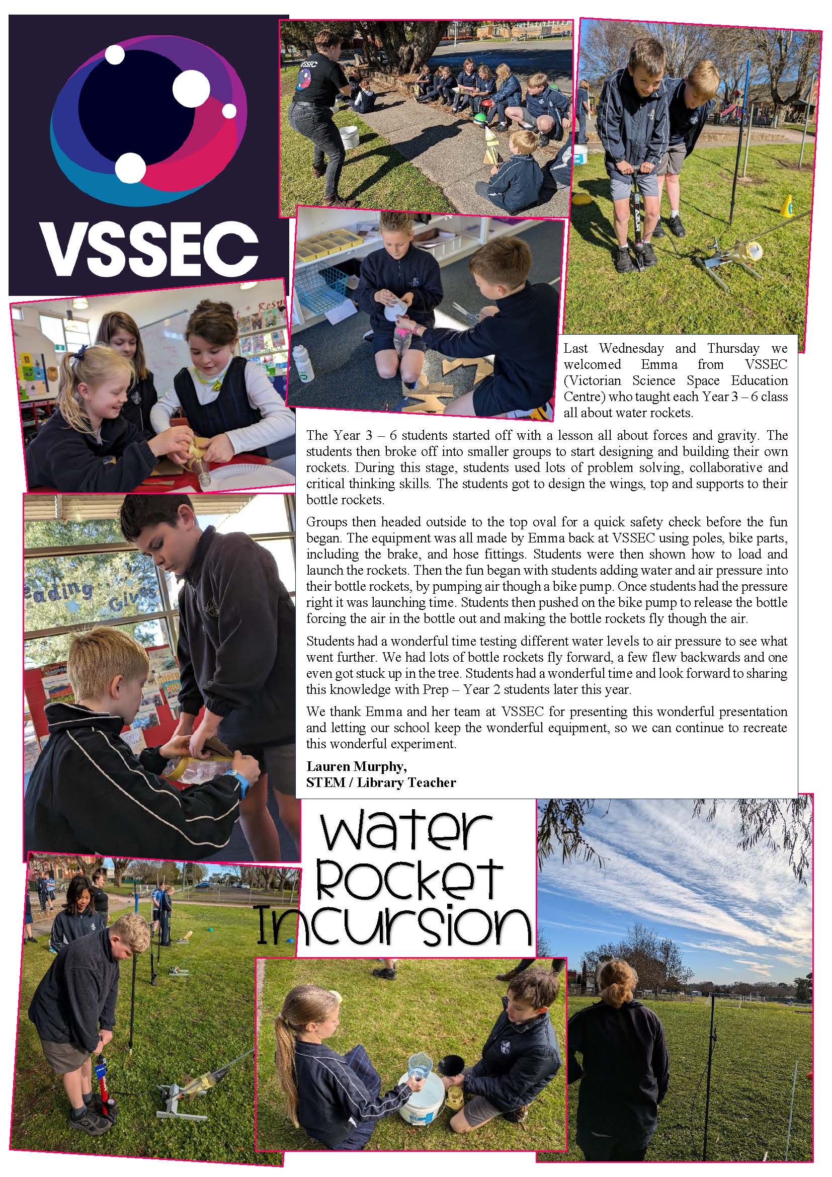 VSSEC Water Rocket Incursion