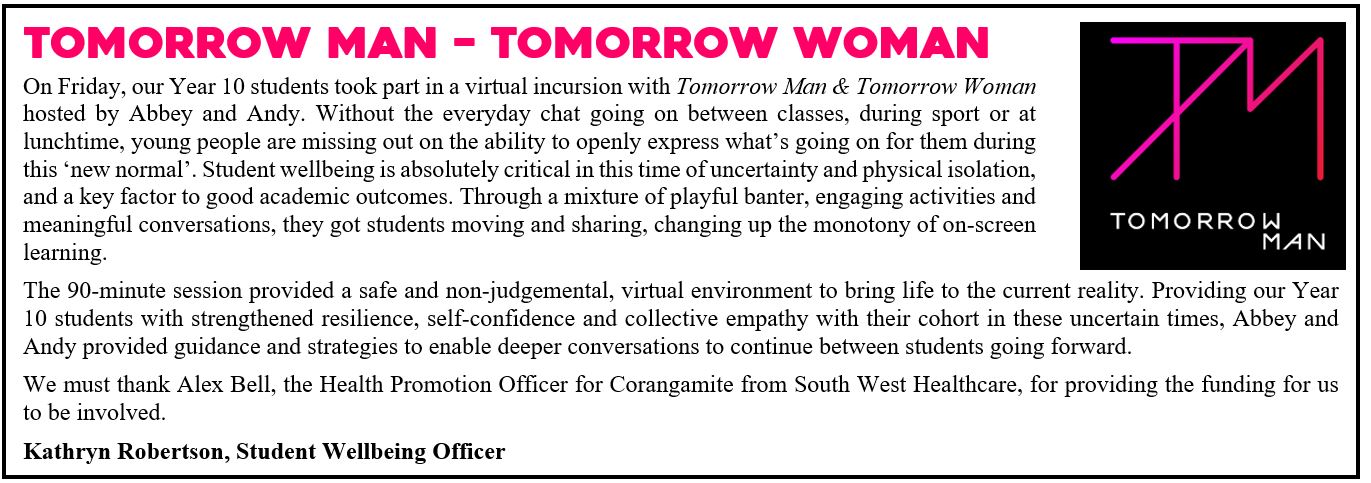 Tomorrow Man Tomorrow Woman