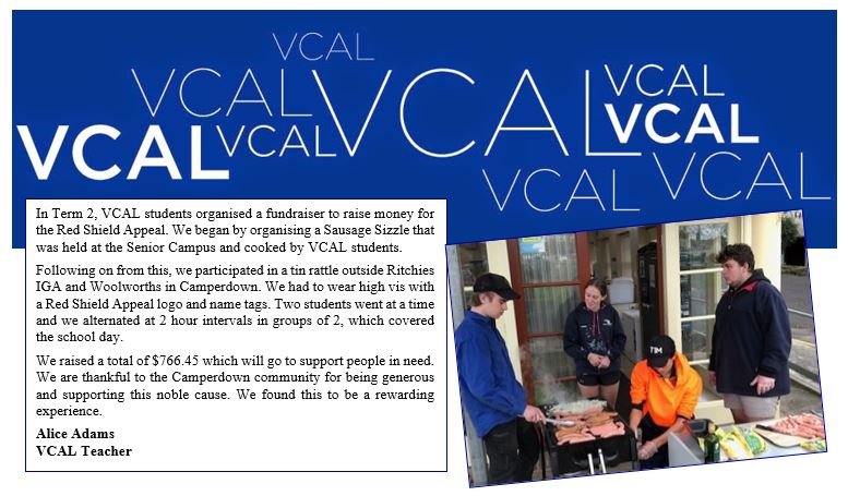 VCAL News: July 2021